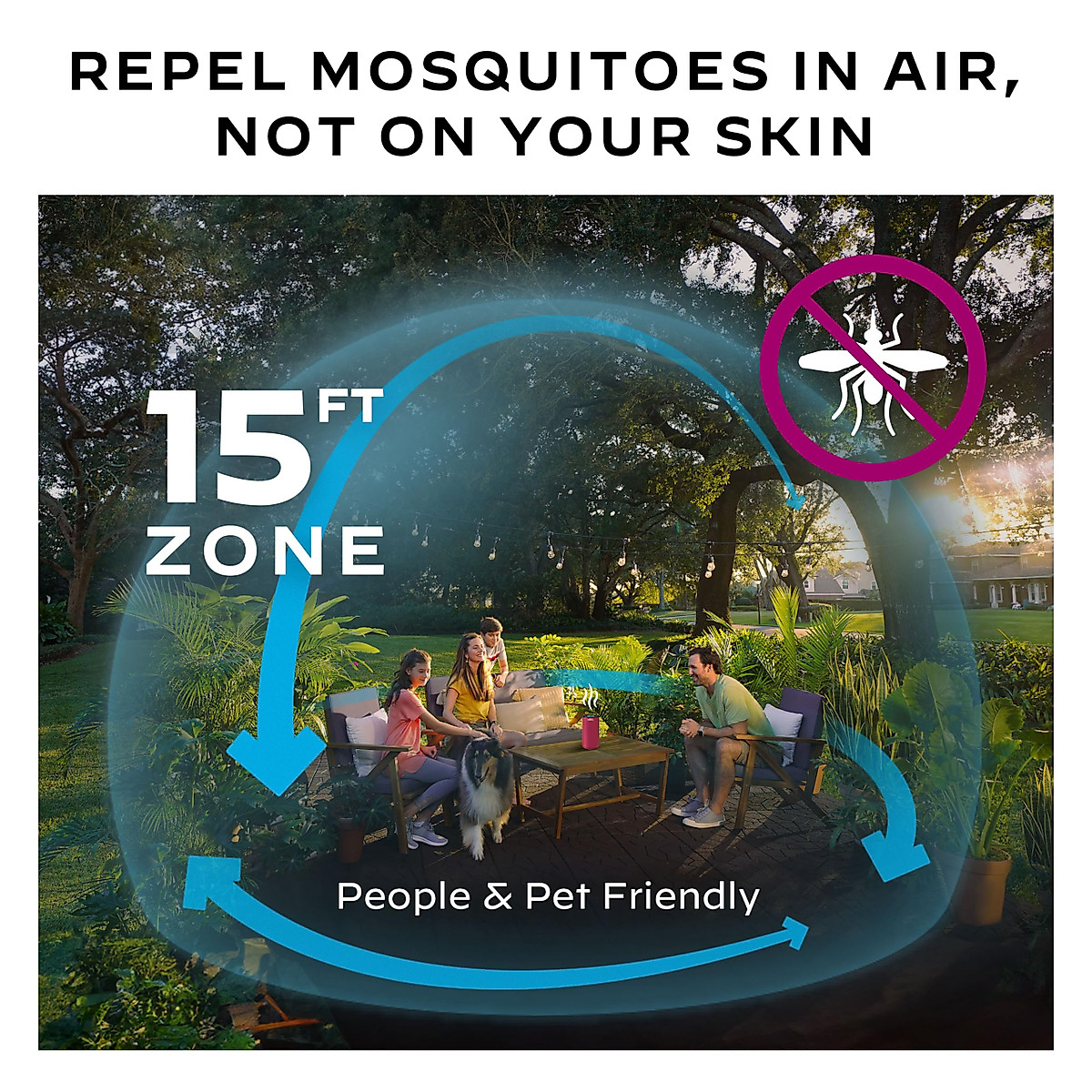 Thermacell Patio Shield Bundle - Mosquito Repeller + 36-Hour Refill Pack; Includes 4 Fuel Cartridges & 12 Repellent Mats for a Total of 48 Hours of Mosquito Repellent for Patio; Bug Spray Alternative