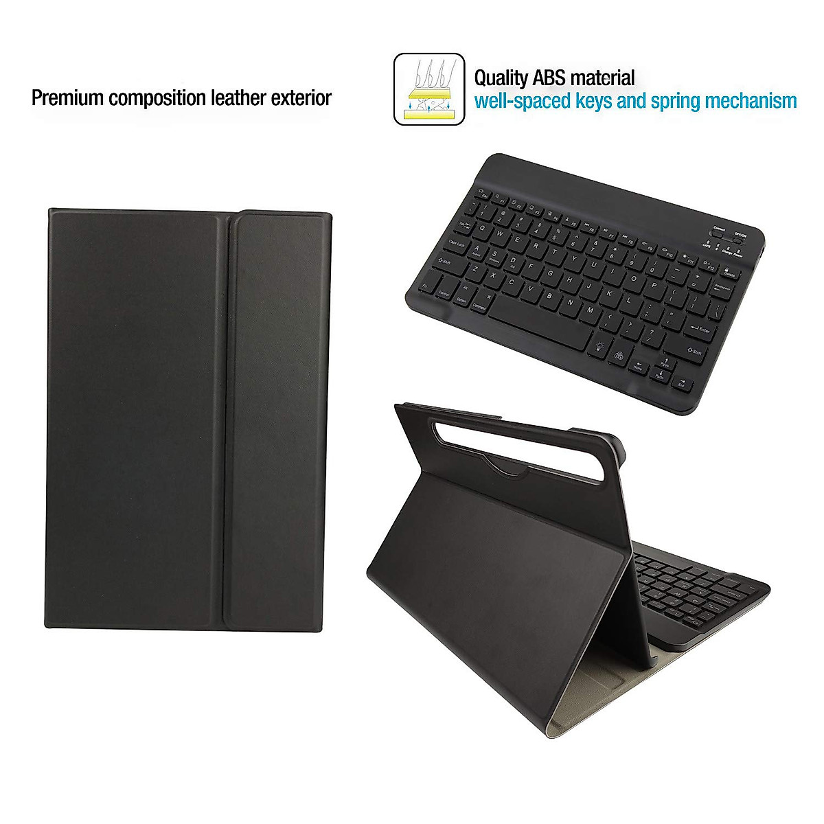 Backlight Keyboard Case for Samsung Galaxy Tab S6 10.5 inch 2019,Slim Stand Cover Lightweight Case with Magnetically Detachable Wireless Keyboard for Galaxy Tab S6 10.5 inch 2019 SM-T860/T865 (Black)