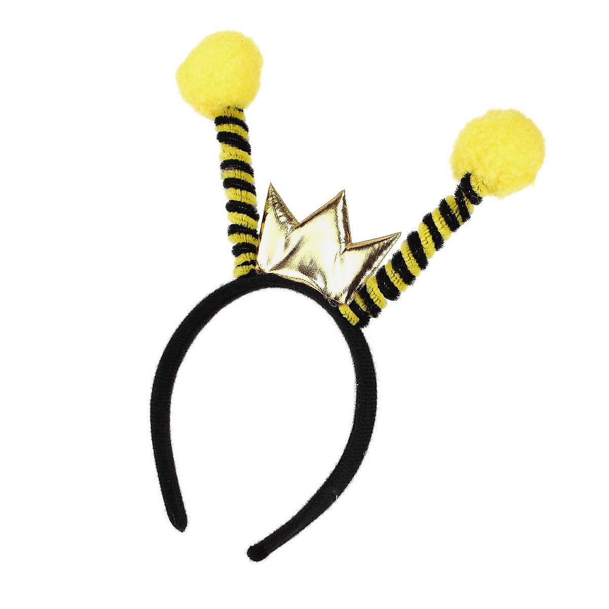 BinaryABC Halloween Bee Headband,Halloween Antenna Ball Headband,Halloween Costume Assesories