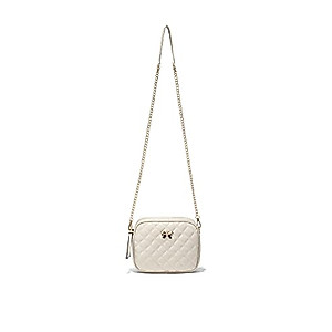 Small White Crossbody Purse for Teens Girls and Women - Ladies Cute Quilted Leather Hobo Messenger Bag - Handbags Shoulder Bags Satchel