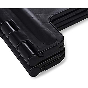 Folding Step Stool, 13 Inch - The Anti-Skid Step Stool is Sturdy to Support Adults and Safe Enough for Kids. Opens Easy with One Flip. Great for Kitchen, Bathroom, Bedroom, Kids or Adults. (Black)