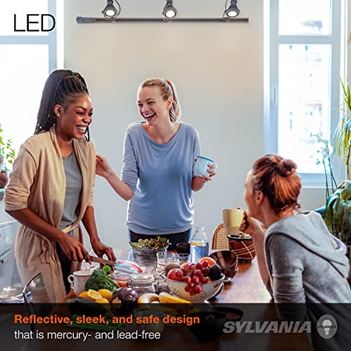 Sylvania LED Flood MR16 Light Bulb, 50W Equivalent, 7W Efficient, GU5.3 Bi-Pin Base, 35 Degree Angle, Dimmable, 2700K, Soft White - 1 Pack (41376)
