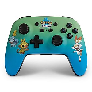 PowerA Enhanced Wireless Controller for Nintendo Switch - Pokémon Sword, Nintendo Switch Lite, Gamepad, game controller, Bluetooth controller, AA Battery