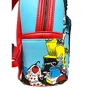 Loungefly Dr Seuss Thing 1 and 2 Interactive Cosplay Womens Double Strap Shoulder Bag Purse
