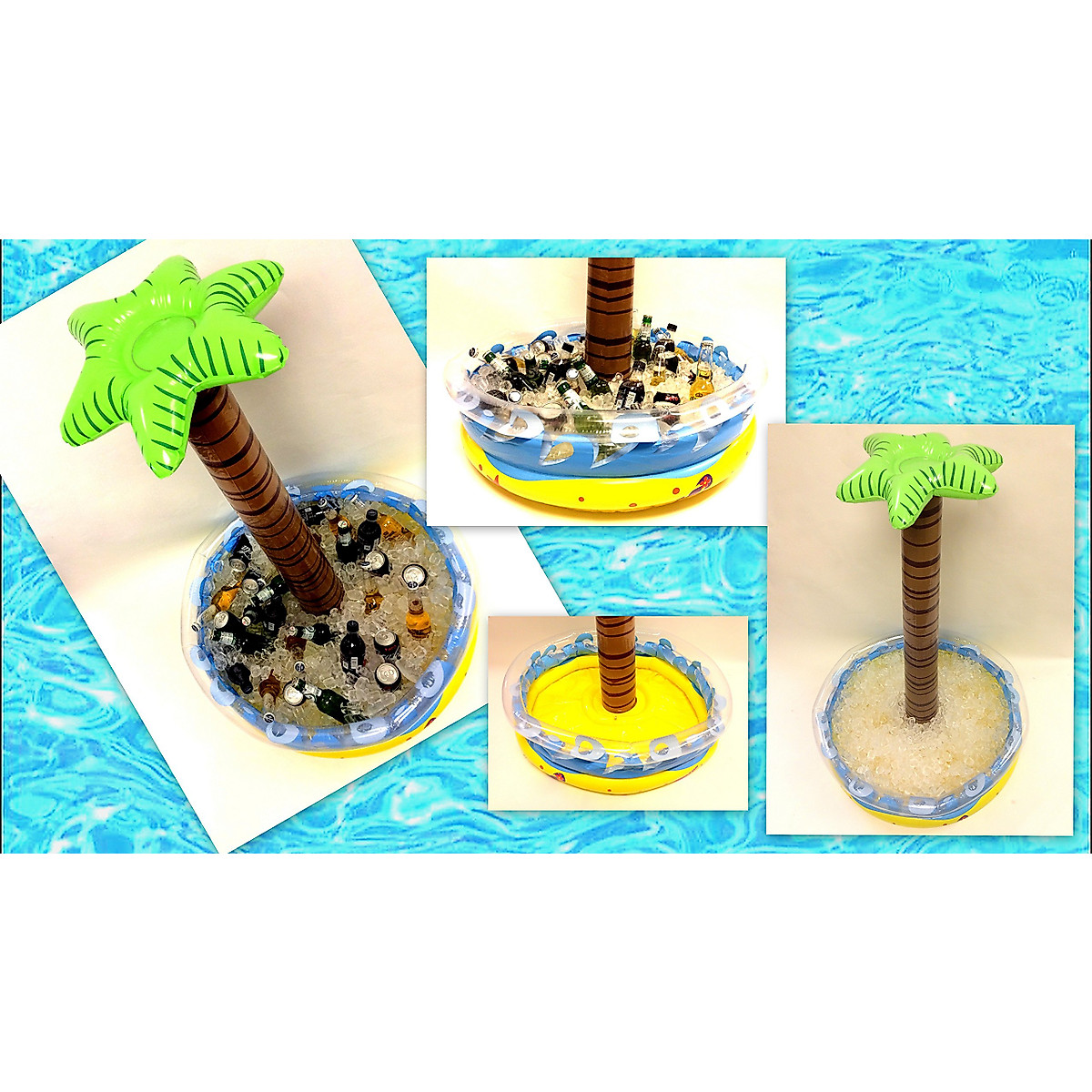 Inflatable Palm Tree Beverage Cooler, by Playscene (4 FEET Tall)