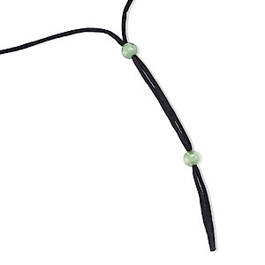 Ross-Simons Jade Snake Pendant Necklace With Black Satin Cord