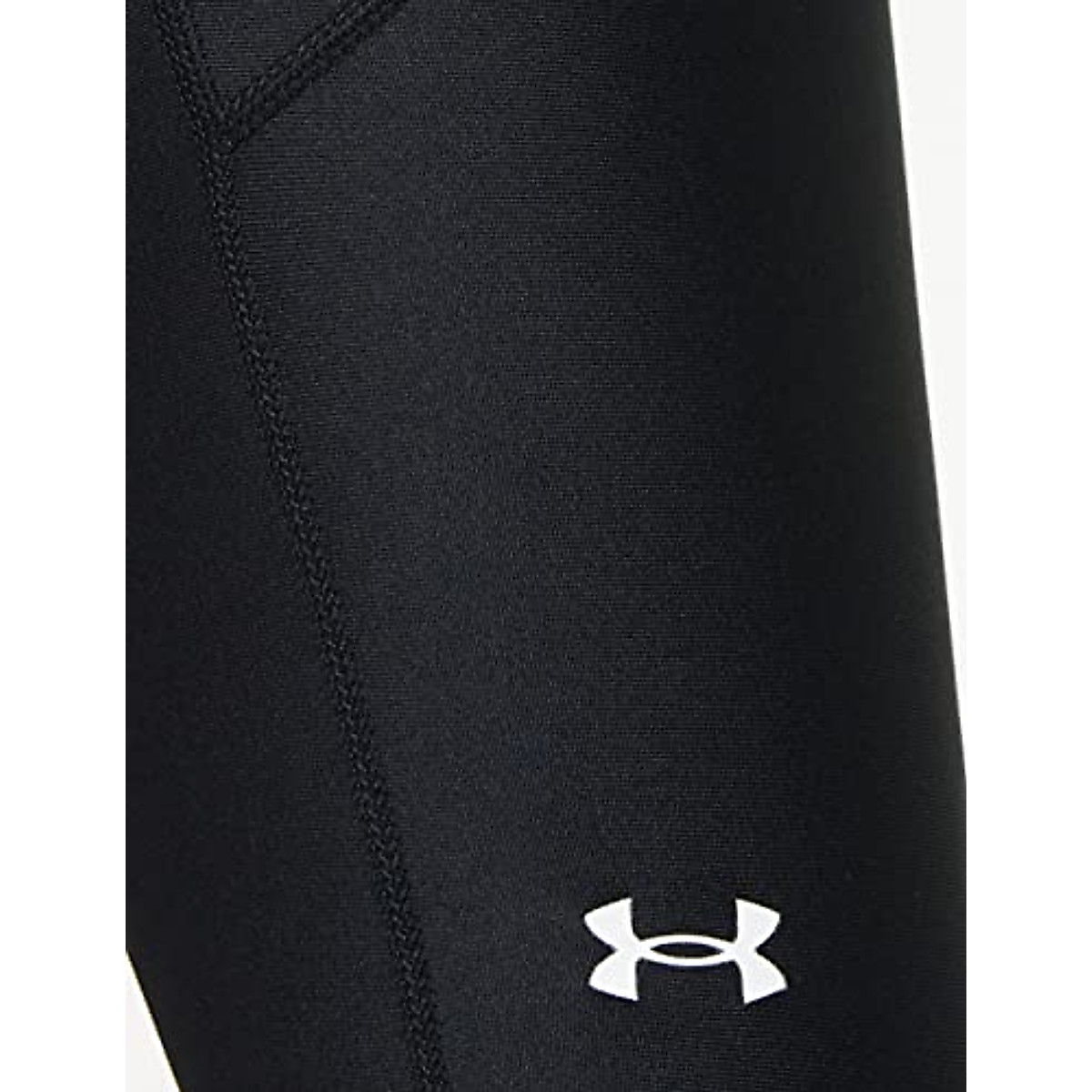 Under Armour womens Heatgear Armour High No-slip Waistband Ankle Leggings , Black (001)/White , Medium
