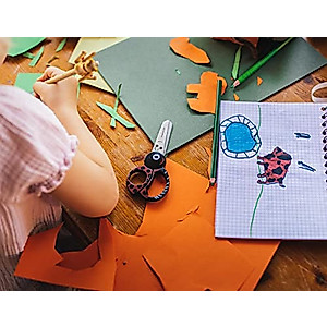 Fiskars Children's Animal Scissors with Ladybird Motif, From 4 Years, Length: 13 cm, For Right and Left Handers, Stainless Steel Blade/Plastic Handles, Red, 1004612