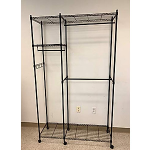 Portable Garment Rolling Rack Cover - Protect Your Clothes From Dust Keep Your Room Looking Organized 48"Wx18"Dx72"H (Cover Only)