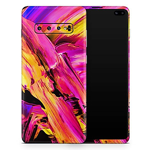 DesignSkinz Blurred Abstract Flow V4 Protective Vinyl Decal Wrap Skin Cover Compatible with The Samsung Galaxy S20 (Screen Trim & Back Glass Skin)