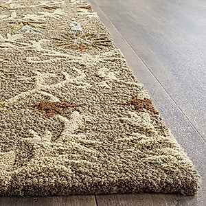 SAFAVIEH Cambridge Collection 2'6" x 14' Moss / Multi CAM235A Handmade Moroccan Premium Wool Runner Rug