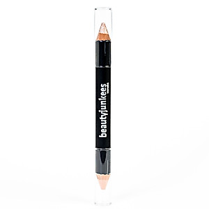 Eyebrow Highlighter Pencil Makeup – Creamy Matte Brow Concealer Pencil, Shimmer Eye Highlighter Corner Eye Brow Highlighter Stick, Eye Brightener, Gluten Paraben Cruelty Free, Cool Beige