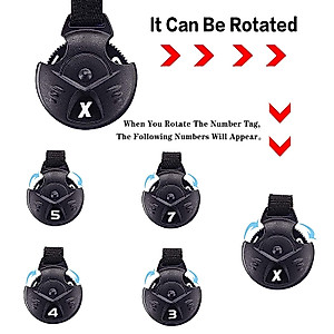 Golf Club Head Covers Knit for Woods Driver Fairway Hybrid Head Cover Knitted Pom Pom Stripes Pattern for Main Wood Clubs (Black&Red-3pcs(D+F+H))