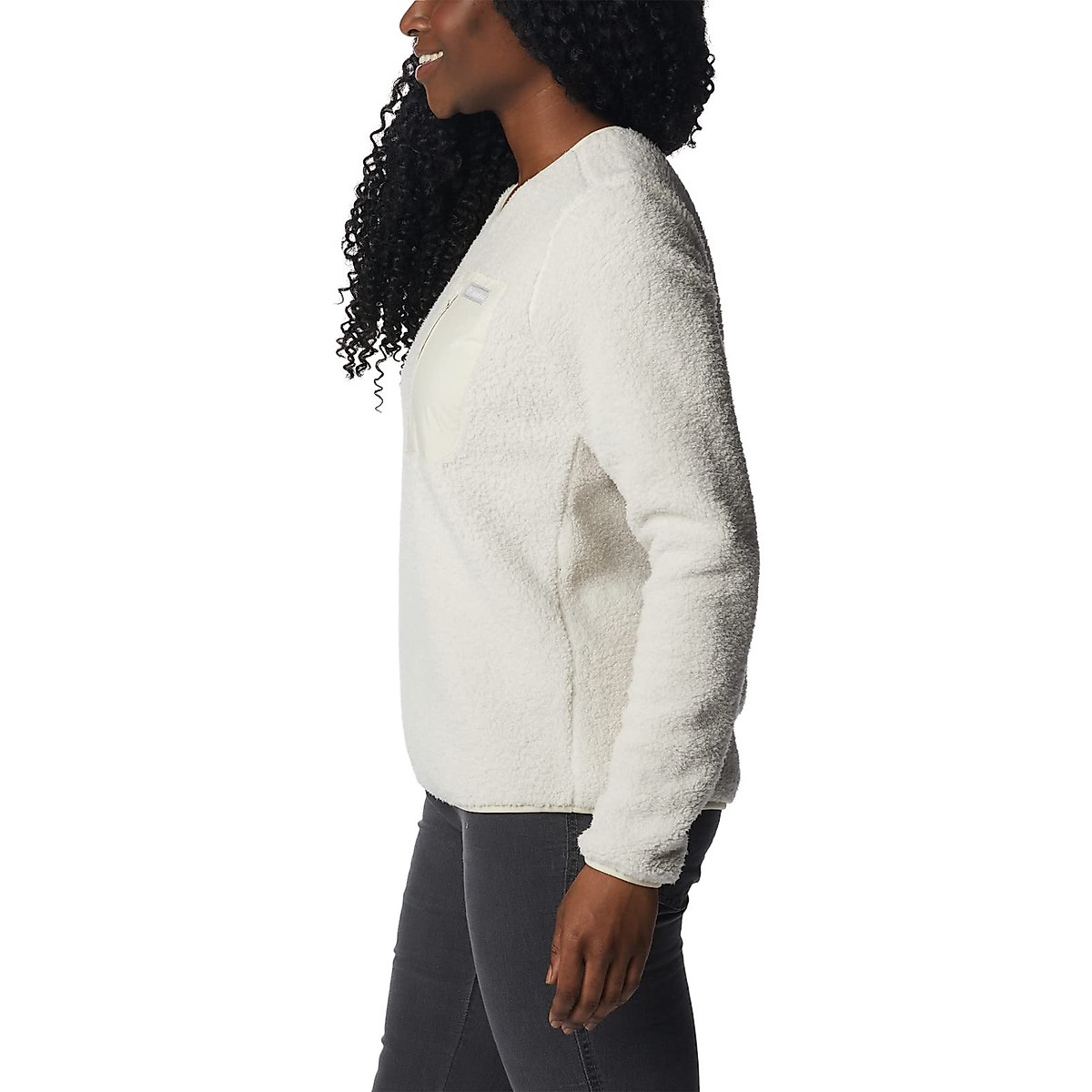 Columbia Women's West Bend Crew, Chalk, Large