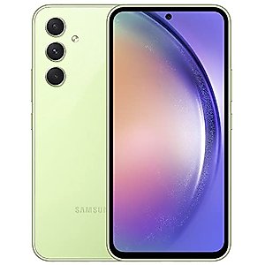 SAMSUNG Galaxy A54 5G + 4G LTE (128GB + 6GB) Unlocked Worldwide Dual Sim (Only T-Mobile/Mint/Metro USA Market) 6.4" 120Hz 50MP Triple Cam + (15W Wall Charger) (Awesome Lime (SM-A546M))