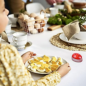 ZILLEEN Boiled Egg Timer for Boiling Eggs Boiler Timer That Changes Color When Done,Classic Red 3 Pack