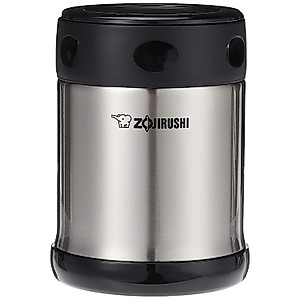 Zojirushi Steel Food Jar, 11.8-Ounce, Black/Stainless