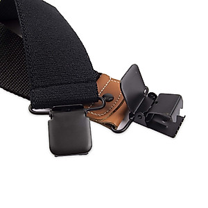 Dickies mens Industrial Strength Suspenders apparel suspenders, Black, One Size US