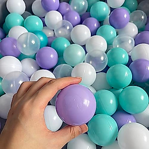 Purple Ball Pit Balls 100 Count Ocean Play Balls for Babies Ball Pits & Playpen,Soft Plastic Pool Balls for Birthday Parties Decorations - Playground Toys Tents Balls Indoor & Outdoor 2.2"