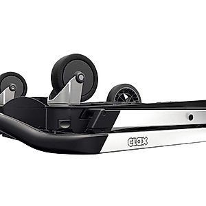 CLAX® The Original | Made in Germany | Multi Use Functional Collapsible Carts | Mobile Folding Trolley | Storage Cart Wagon | Shopping Cart with 2 Storage Crates (Black)
