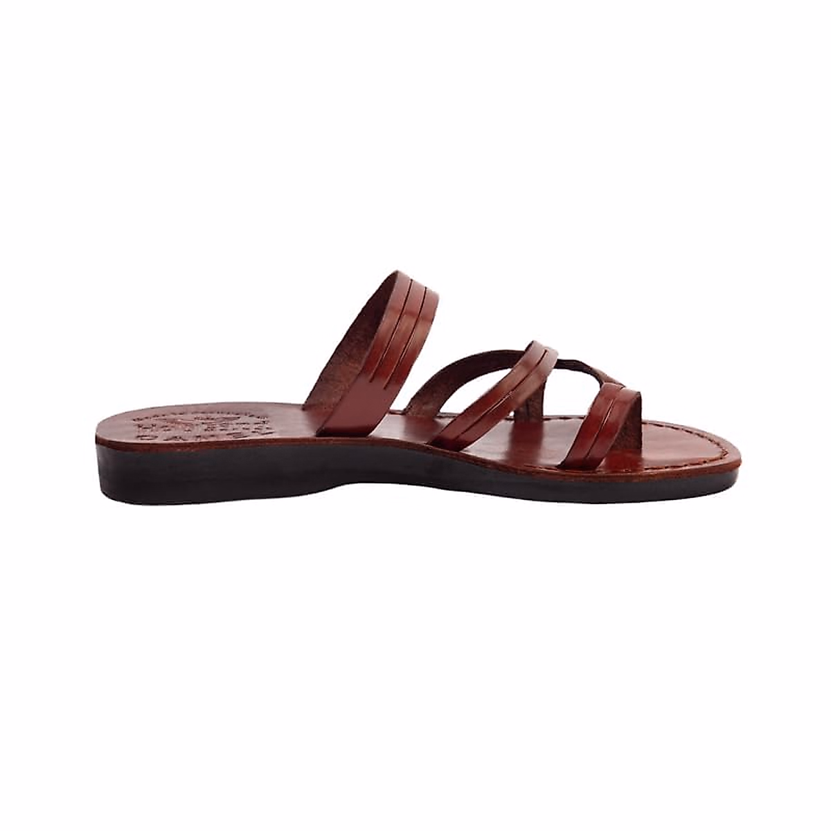 Holy Land Market Men/Women Biblical Jesus Leather Sandals/Slides From Jerusalem (Shepherd's Field)