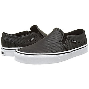 Vans Asher, Womens Trainers, Black(Black(Perf Leather)), 4 (36.5 EU)