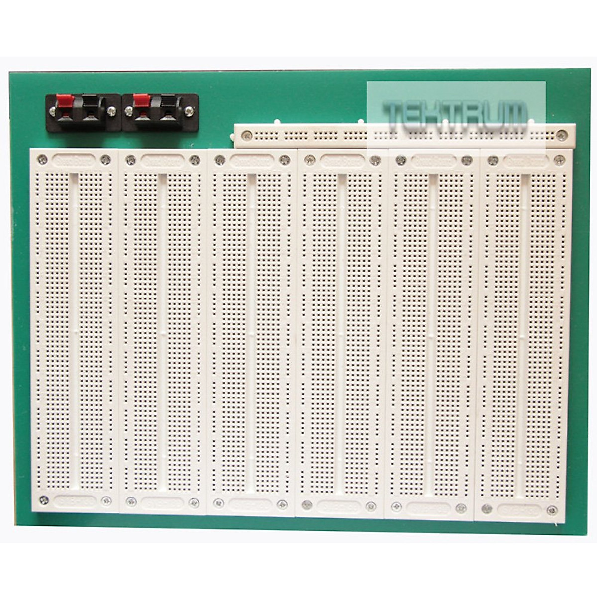 Tektrum Externally Powered Solderless 4660 Tie-Points Experiment Plug-In Breadboard Kit with Jumper Wires, Power Module, Wall Adaptor For Proto-Typing Circuit