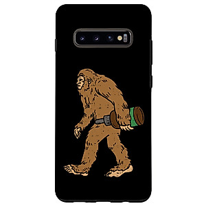 Galaxy S10+ Bigfoot CBD Oil Funny Sasquatch Hemp Cannabis Boys Kids Gift Case