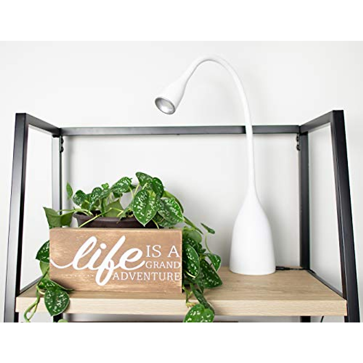 BLACK+DECKER LED Desk Lamp, Gooseneck Task Light, Dimmable with 3 Color Modes