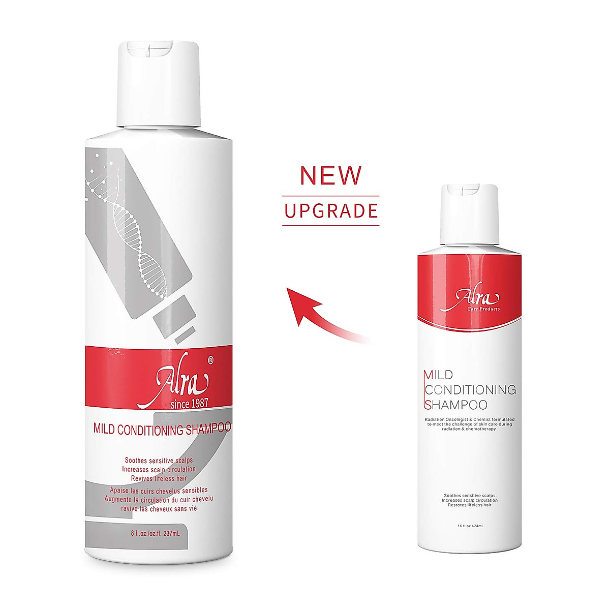 Alra - Mild Conditioning Shampoo - Gentle Cleanser and Conditioner for Cancer Patients During and After Radiation and Chemotherapy - Improves Fragile Hair - Promotes Growth (8oz)