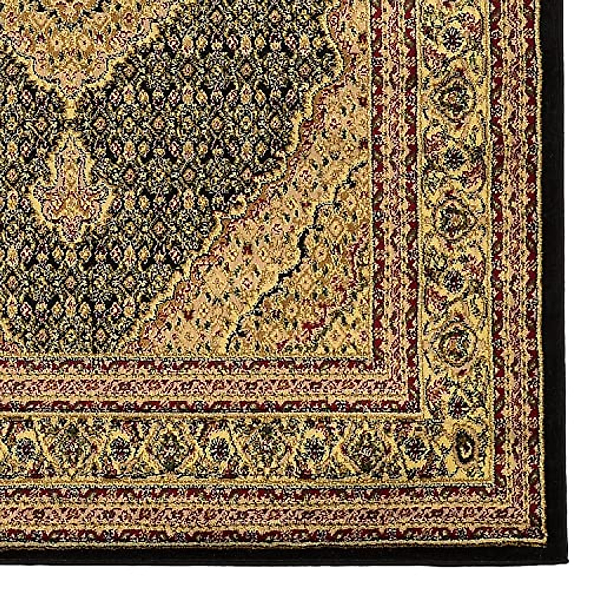 Linon Elegance Collection Elegance Mahi Black, 5' x 7'3"