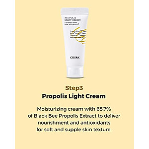 COSRX Honey Glow Kit | Propolis Synergy Toner, Ampoule, Cream | Moisturizing, Hydrating, Nourishing