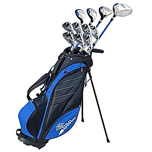 Palm Springs Golf Visa V2 Mens Graphite & Steel Club Set & Stand Bag