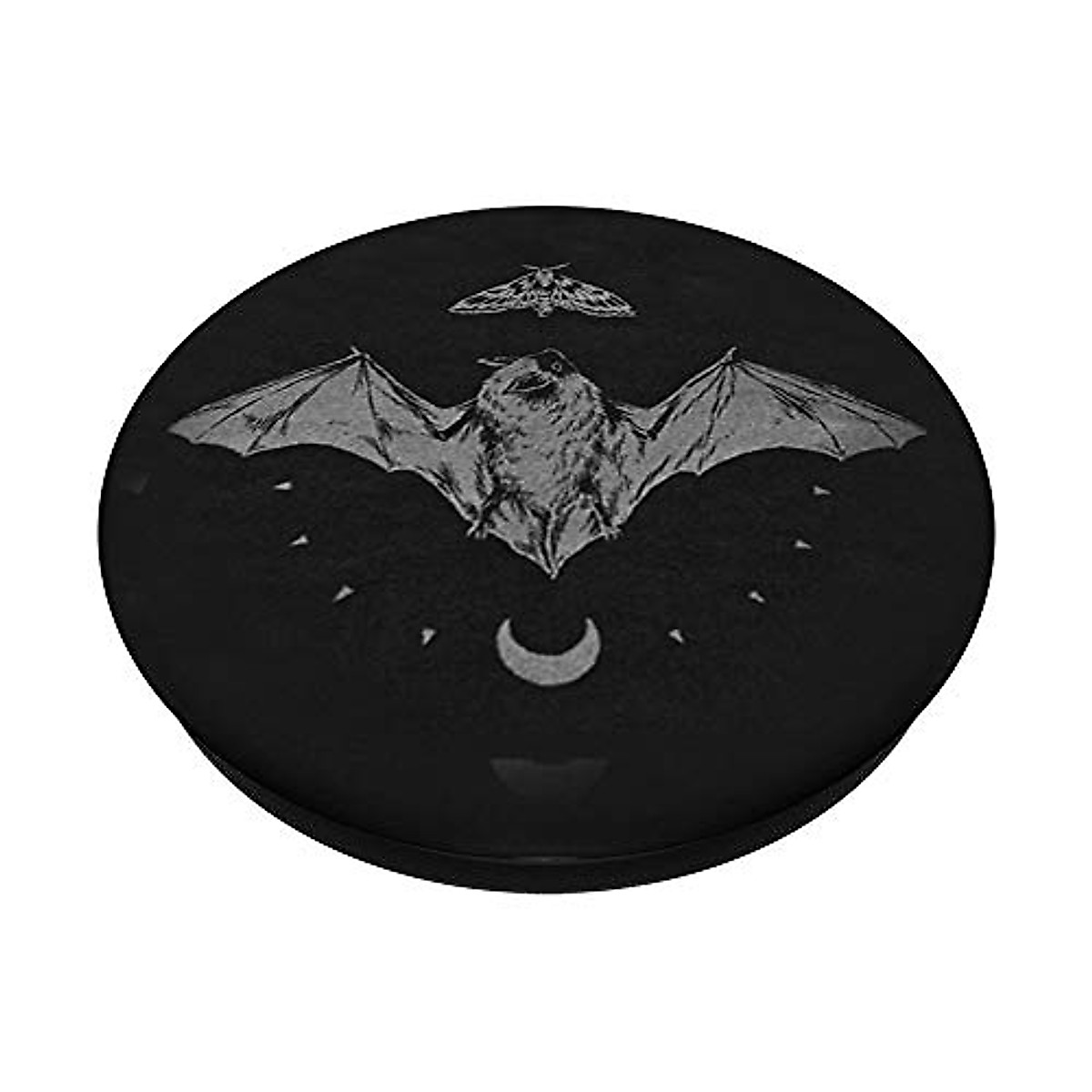 Moon Bat Gothic Dark Dwellers Goth Hawk Moth Occult Pagan PopSockets Swappable PopGrip