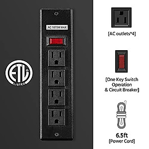 Yaheetech Black TV Stand with Doors for TVs up to 65 in, Modern TV Console with Power Outlet & Storage Shelf, Mid-Century Entertainment Center for Living Room, 31 in Tall