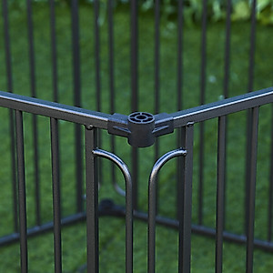 PawHut Dog Playpen with Door & Removable Cover for Small & Most Medium Sized Dogs Indoor & Outdoor Use, 47" H