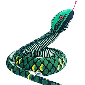 Lazada Snake Stuffed Animal Plush Giant Anaconda Realistic Kids Toys Green 67 Inches