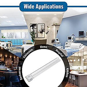 OXYFUL 24W UV Ultraviole 2G11-4 Pin Base Replacement Sterilizer Light Clarifier Lamp Filter for Aquarium Koi Pond Fish Tank Compatible to CUV-324 / CUV-624