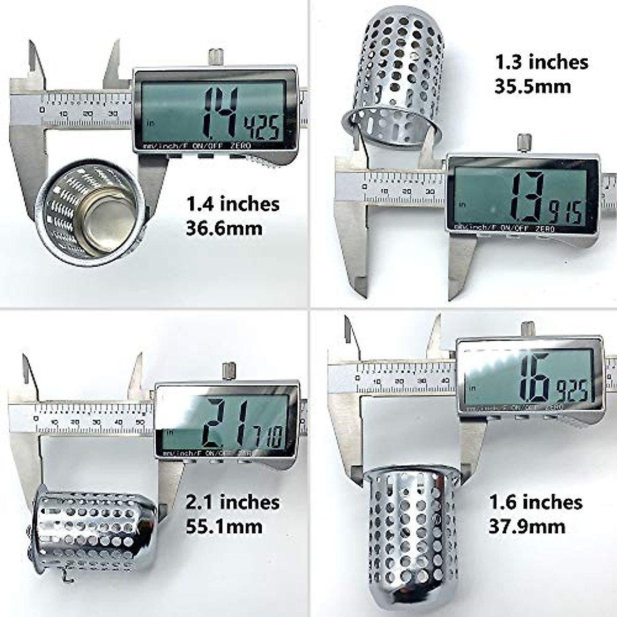 Junior Basket Strainer Stainless Steel Strainer Basket, 2.25 Inch Deep Flange Replacement Strainer with Handle