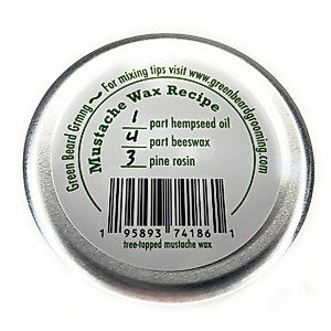 Green Beard Grmng 2oz. Tree-topped Mustache Wax Tacky Firm - from