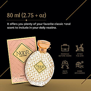 Regal Fragrances Noor Womens Perfume - Jasmine & Orange Blossom Floral Scents 3.4oz (100ml)