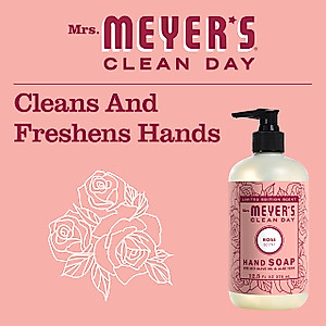 Mrs. Meyer's Clean Day Liquid Hand Soap Rose (12.5 Fl Oz (Pack of 3))
