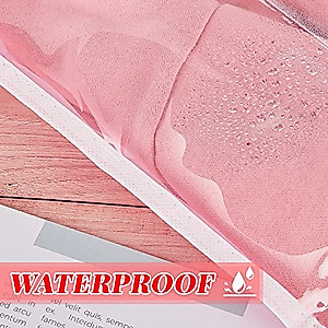 3 Pack Dance Garment Bag Pink Dance Costume Bags Kids Dress Bag with 4 Zipper Pockets 38 x 22 Inch Wardrobe Storage Bag Clear Window Garment Covers Recital Competition Bags for Dancer Girls Boys