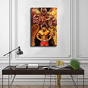 YYUU Gurappura Baki Poster Baki Hanma Poster Baki Poster (20) Canvas Poster Posters for Room Aesthetic Art Poster Print Poster 12x18inch(30x45cm) Unframe-style