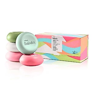 Natura - Linha Todo Dia - Sabonetes em Barra Puro Vegetal(Alecrim e Salvia, Algodao, Ameixa e Flor de Laranjeira, Flor de Lis e Noz Peca e Cacau) 5 x 90 Gr - (Assorted Bar Soaps - 5 X 3.2 Net Oz)