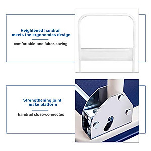 Goplus Folding Platform Cart 660 LBS Rolling Flatbed Cart Hand Platform Truck Push Dolly for Loading, Blue