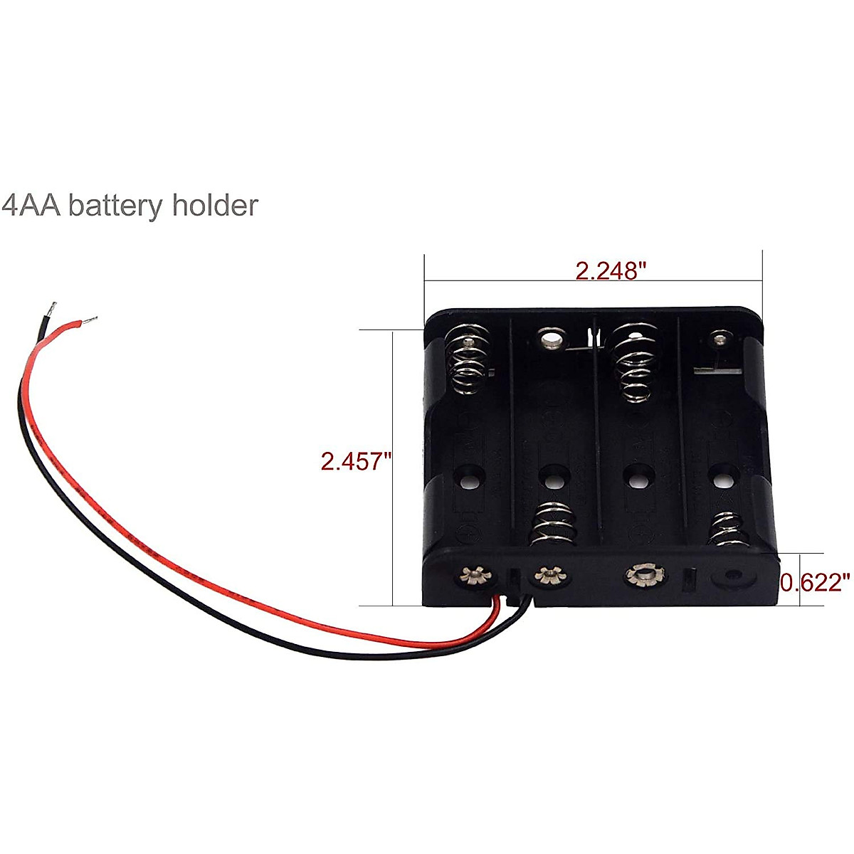 (Pack of 8)AA and AAA Battery Holders: 1Pc 1 AA Holder, 1Pc 2 AA Battery Holder, 1Pc 3 AA Holder, 1Pc 4 AA Battery Holder, 1Pc 1AAA Holder, 1Pc 2 AAA Battery Holder, 1Pc 3 AAA Holder, 1Pc 4 AAA Holder