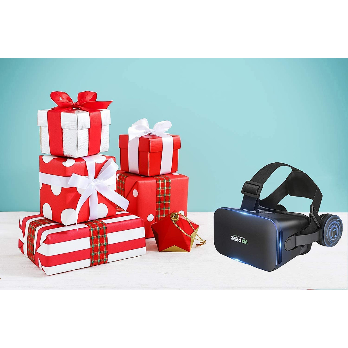 VR Headsets, Virtual Reality Headsets, Vr Headsets Compatible with iPhone & Android Phone(4.7"-6.53"),New Goggles Comfortable Adjustable with Case -Gift for Kids and Adults