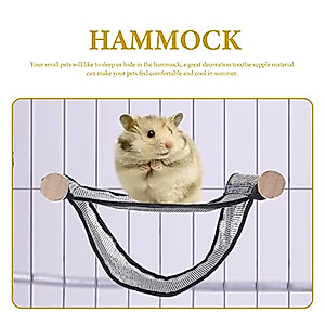 balacoo Hideout Rat Mesh for Hammock Nylon Sleeping Guinea Chinchilla Parrot Nest Cage Bedding Tier Toy Ferret Glider Small Animal Accessories Puppy Home Playing Hamster Cat Pig Hanging