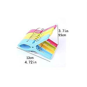 HLLMX 8 PCS Plastic Clip Cloth Clip Towel Clip Chair Clip Prevents Towel, Clothes and Quilt from Blowing Away